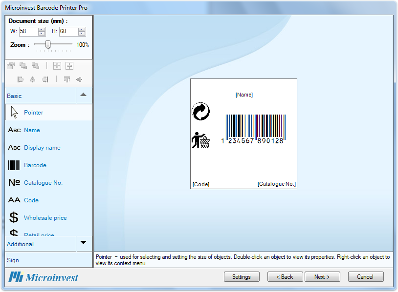 Microinvest Barcode Printer Pro